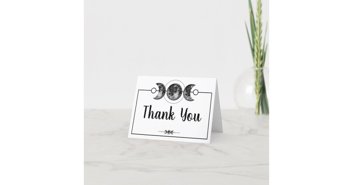 Wicca Thank You Notes Celestial Handfasting Pagan | Zazzle