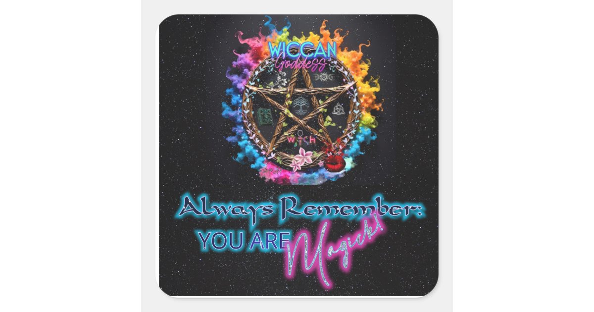 Wiccan Goddess Sticker set | Zazzle