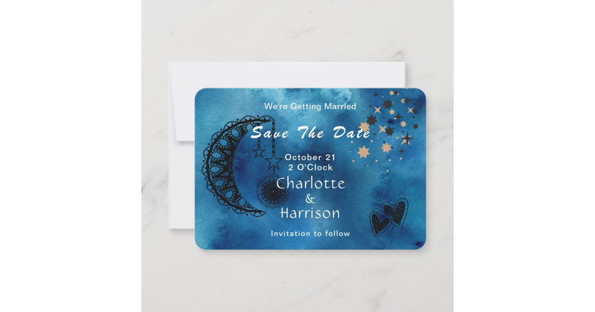Wiccan Magic Constellation Unusual Wedding Save The Date | Zazzle