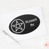 Wiccan & Magick Pentagram Pentacle - M1 Oval Sticker | Zazzle