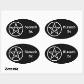 Wiccan & Magick Pentagram Pentacle - M1 Oval Sticker | Zazzle