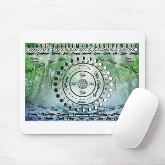 Wiccan Pagan Pendulum Chart Mouse Pad | Zazzle
