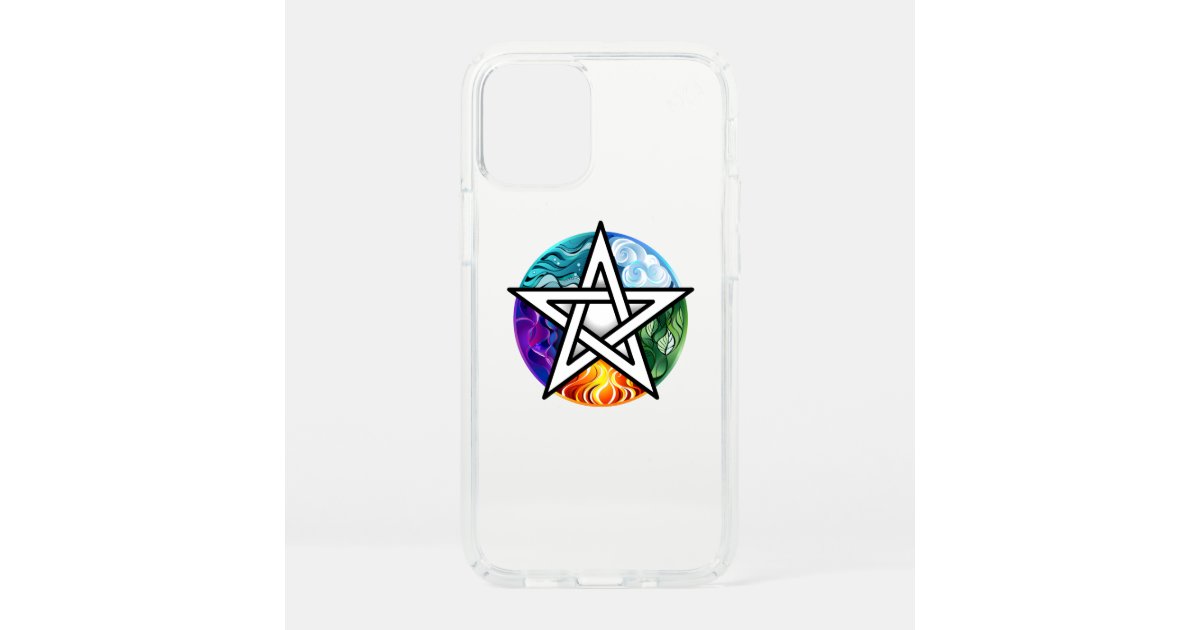 Wiccan pentagram speck iPhone 12 mini case | Zazzle