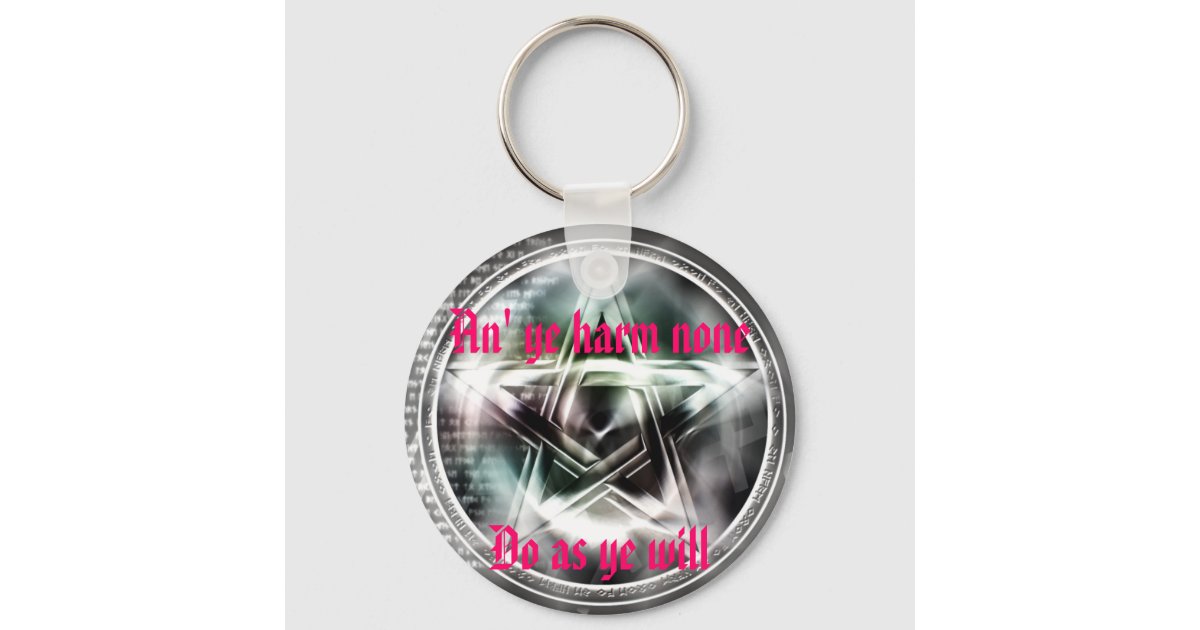 Wiccan Rede Key chain | Zazzle