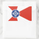 Wichita Kansas ICT Flag Rectangular Sticker | Zazzle