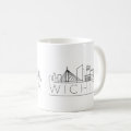 Wichita, Kansas Stylized Skyline Coffee Mug | Zazzle