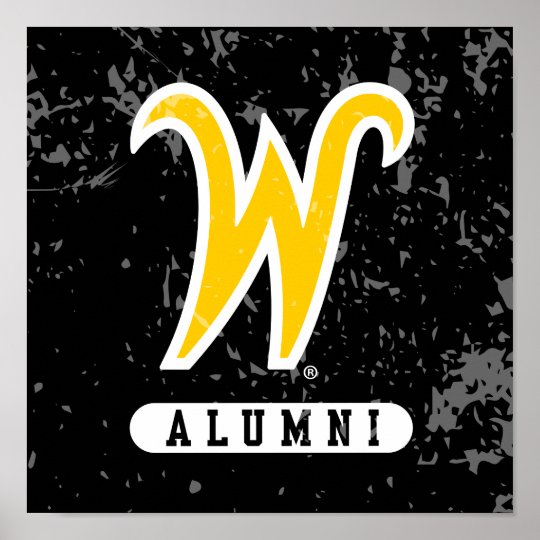 Wichita State University Alumni Distressed Poster | Zazzle.com