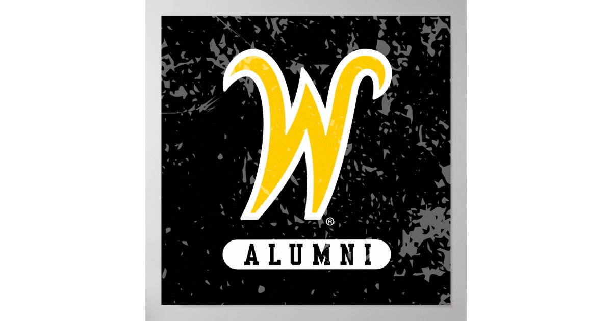 Wichita State University Alumni Distressed Poster | Zazzle