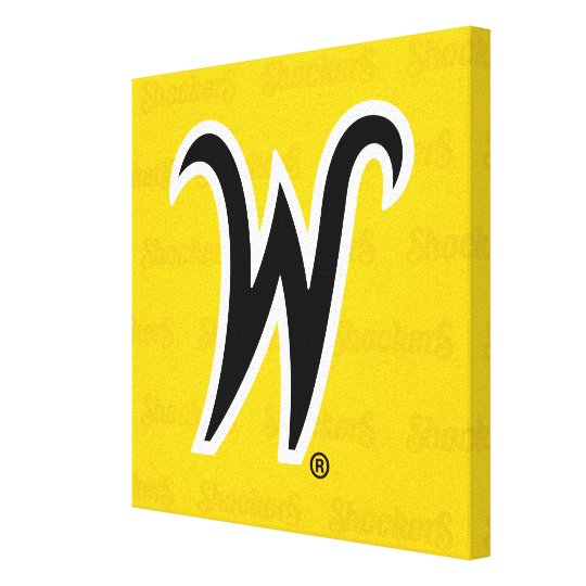 Wichita State University Logo Watermark Canvas Print | Zazzle.com