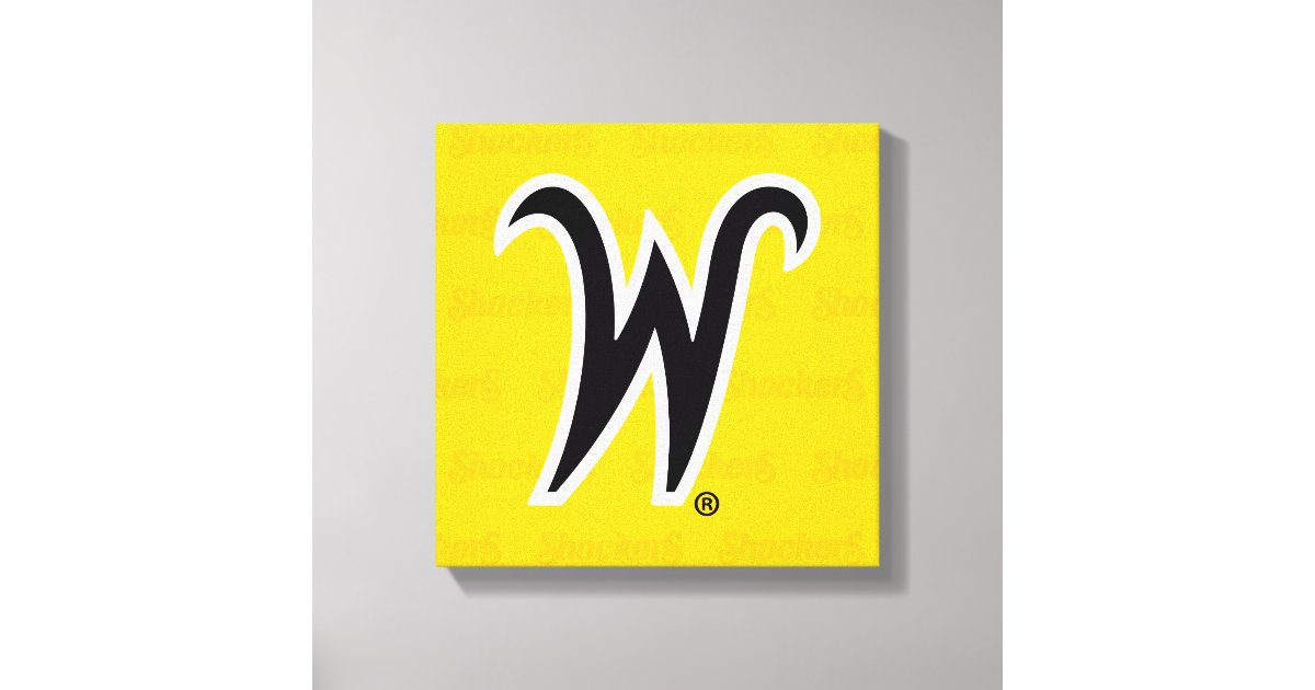 Wichita State University Logo Watermark Canvas Print | Zazzle