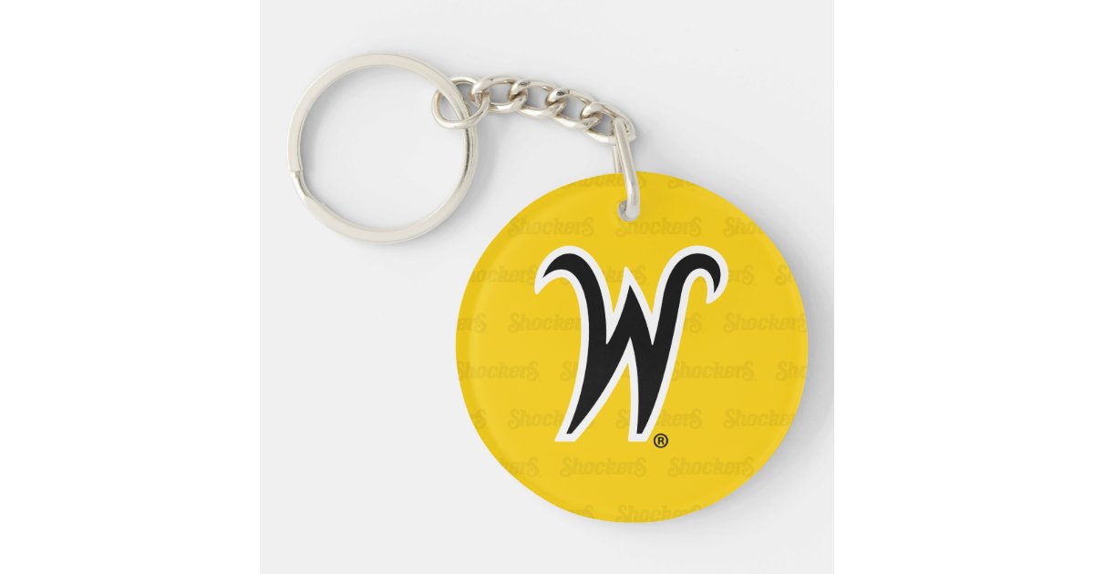 Wichita State University Logo Watermark Keychain | Zazzle