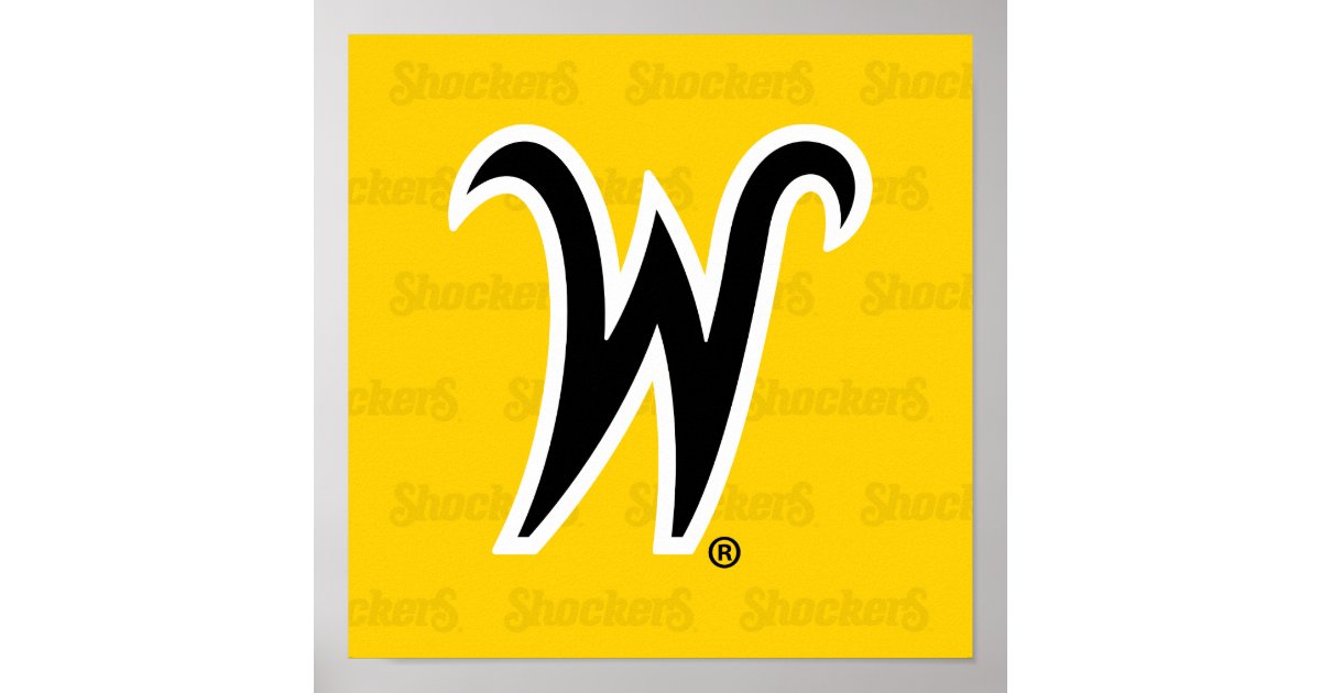 Wichita State University Logo Watermark Poster | Zazzle