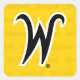 Wichita State University Logo Watermark Square Sticker | Zazzle
