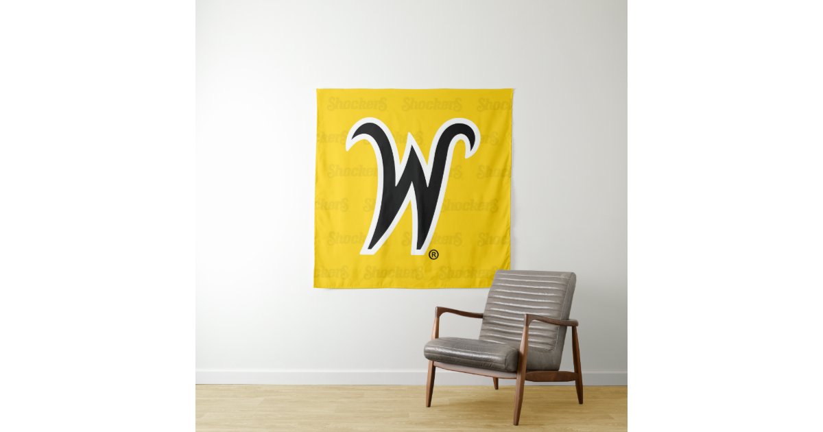 Wichita State University Logo Watermark Tapestry | Zazzle