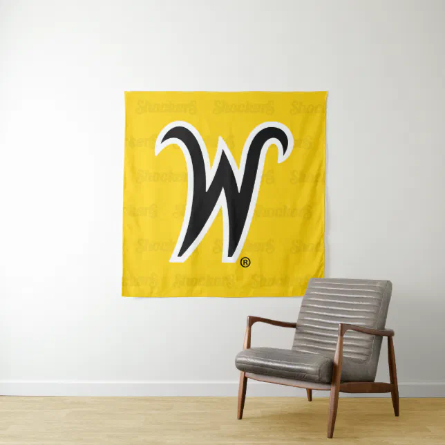 Wichita State University Logo Watermark Tapestry | Zazzle
