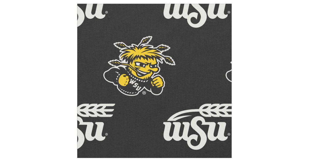 Wichita State WSU Pattern Fabric | Zazzle