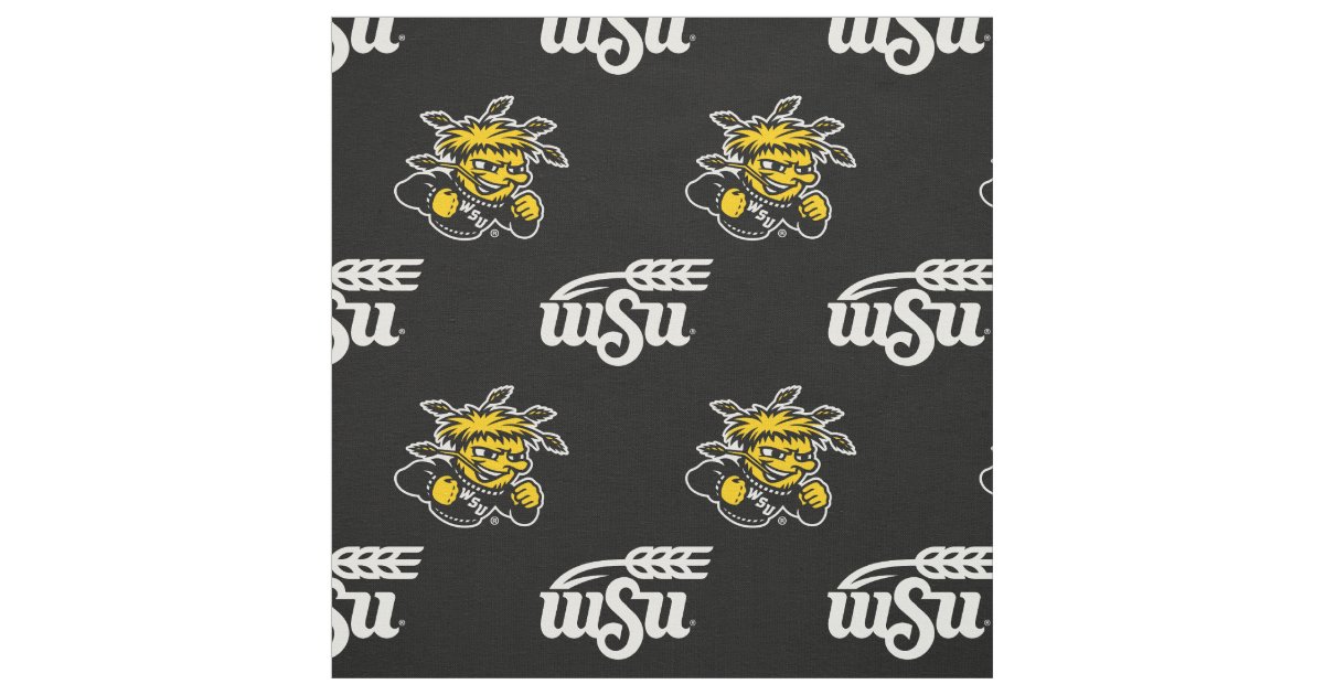 Wichita State WSU Pattern Fabric | Zazzle