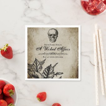 Wicked Affair Halloween - Paper Napkins | Zazzle