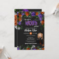 Wicked Bewitched Halloween Costume Party Birthday Invitation | Zazzle