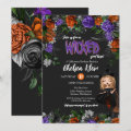 Wicked Bewitched Halloween Costume Party Birthday Invitation | Zazzle