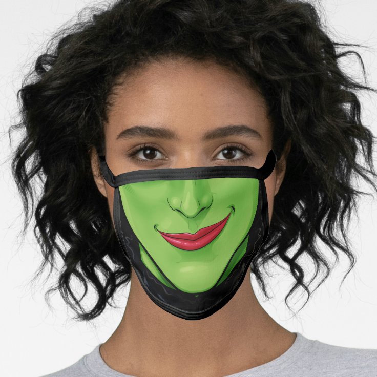 Wicked Elphaba Face Mask | Zazzle