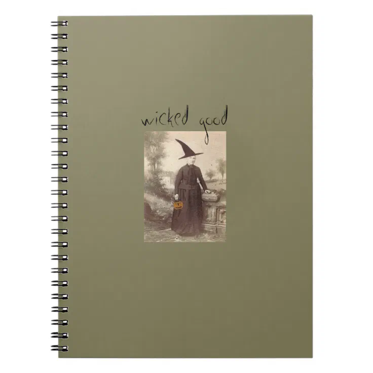 "Wicked Good"witch notebook from Notforgotten Farm | Zazzle