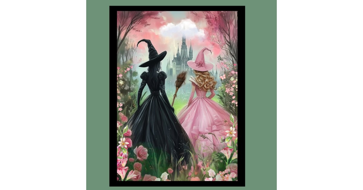 Wicked Musical Poster – Elphaba & Glinda Art Print | Zazzle
