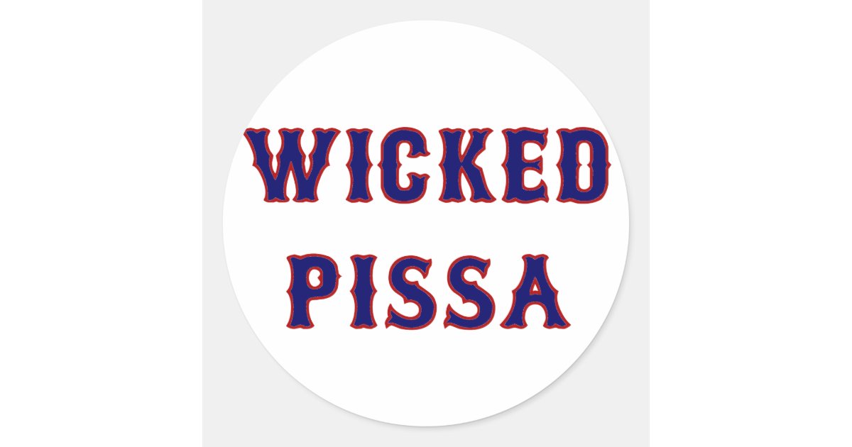 Wicked Pissa Classic Round Sticker | Zazzle