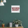 Wicked Smart (Smaht) College Boston Poster | Zazzle