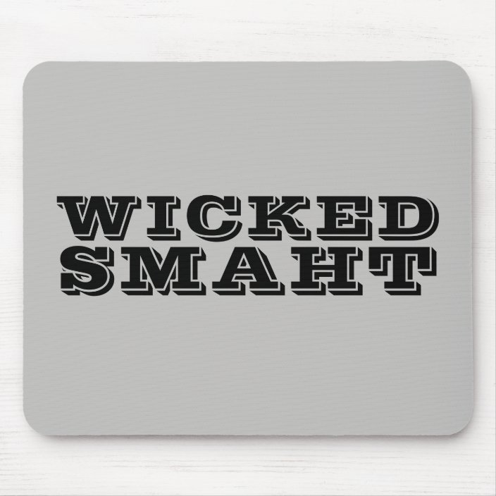 Wicked Smart Smaht | Funny Yankee Boston Accent Mouse Pad | Zazzle.com