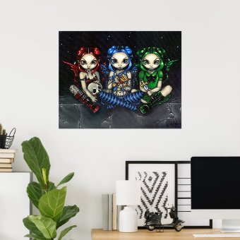 Wicked, Tricksy and False gothic fairy Art Print | Zazzle