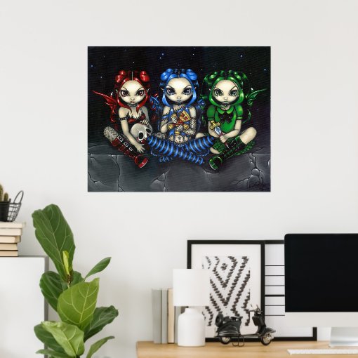Wicked, Tricksy and False gothic fairy Art Print | Zazzle