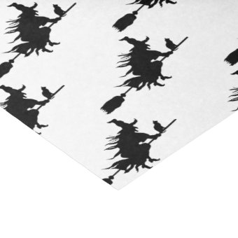 Wicked Witch Silhouette Tissue Paper | Zazzle