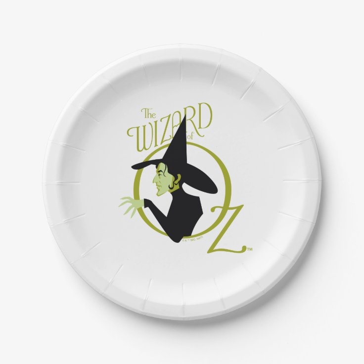 Wicked Witch™ The Wizard Of Oz™ Logo Paper Plates | Zazzle