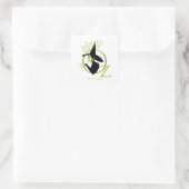 Wicked Witch™ The Wizard Of Oz™ Logo Square Sticker | Zazzle