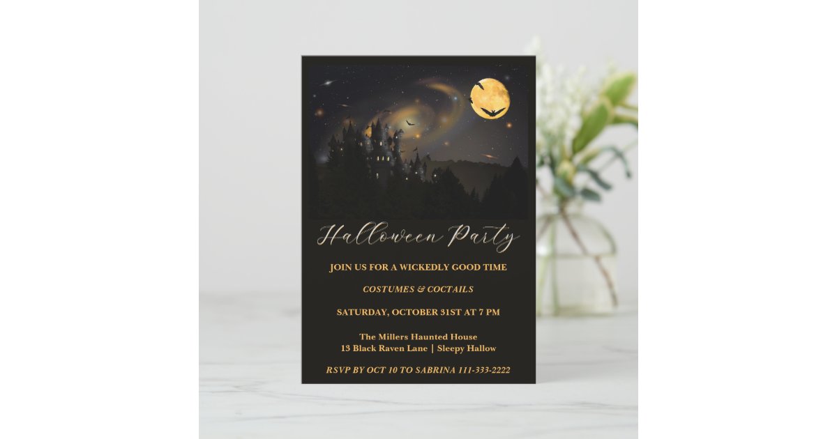 Wickedly Good Time Halloween Party Invitation | Zazzle