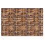 Wicker Basket Pattern Tissue Paper | Zazzle