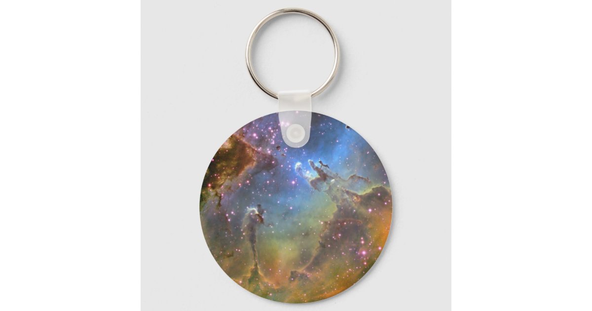 Wide-Field Image of the Eagle Nebula Keychain | Zazzle