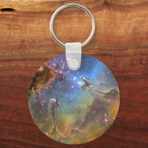 Wide-Field Image of the Eagle Nebula Keychain | Zazzle