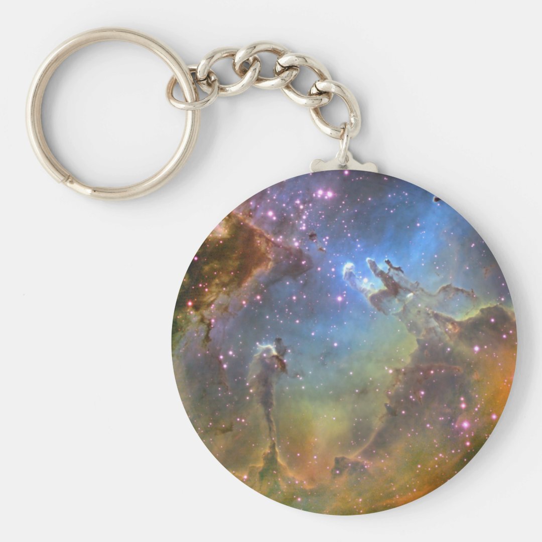 Wide-Field Image of the Eagle Nebula Keychain | Zazzle