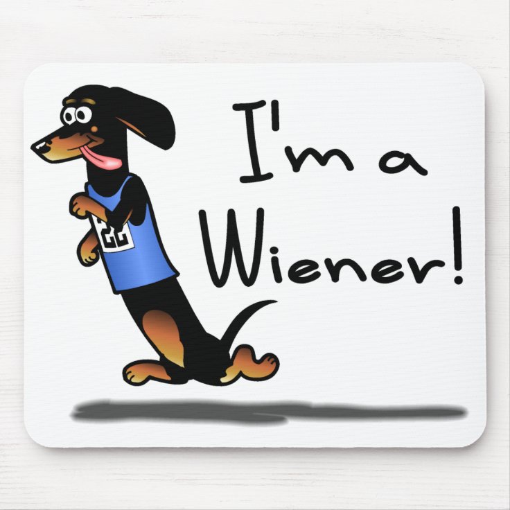 Wiener Dog Race Winner Mousepad | Zazzle