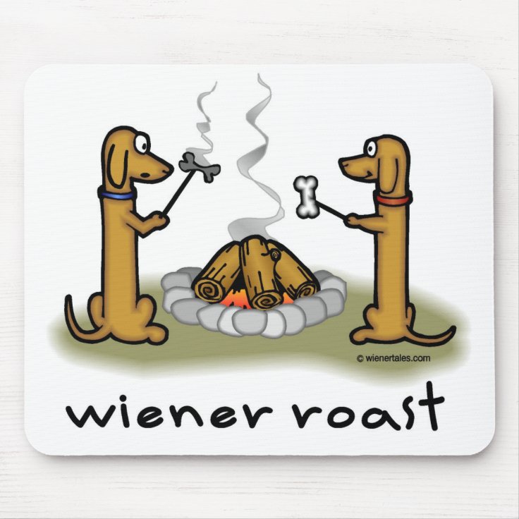 Wiener Dog Roast Mousepad | Zazzle