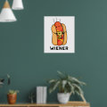 Wiener Funny Sausage Pun Poster | Zazzle