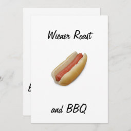 WIENER ROAST/BBQ INVITATION | Zazzle