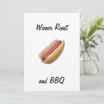 Wiener Roast Bbq Invitation Zazzle