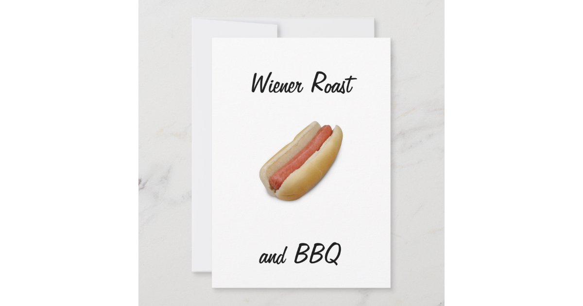 WIENER ROAST/BBQ INVITATION | Zazzle
