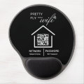 WiFi Details Pretty Fly for a wifi QR Code Gel Mouse Pad | Zazzle