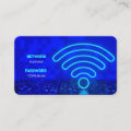 Wifi Internet Network and Password Guest Business Card | Zazzle