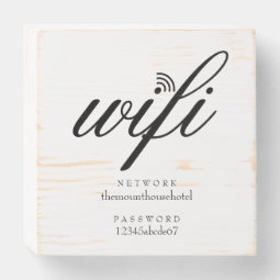 Wifi Network and Password Sign | Zazzle
