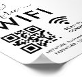 Wifi Network and QR Code Scan Business Retail Poster | Zazzle
